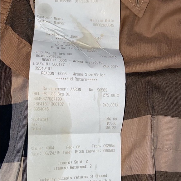Burberry | Shirts | Xl Burberry Mens Shirt Authentic With Receipt ...